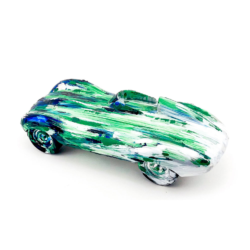 Art car de Jaguar Type D par Yahn Janou - Atelier Circourt